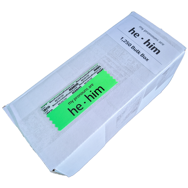 "he • him" Pronoun Ribbons – Tabletop Gaymers