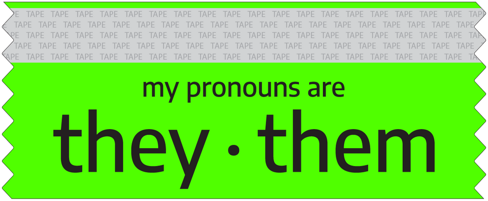 "they • them" Pronoun Ribbons – Tabletop Gaymers